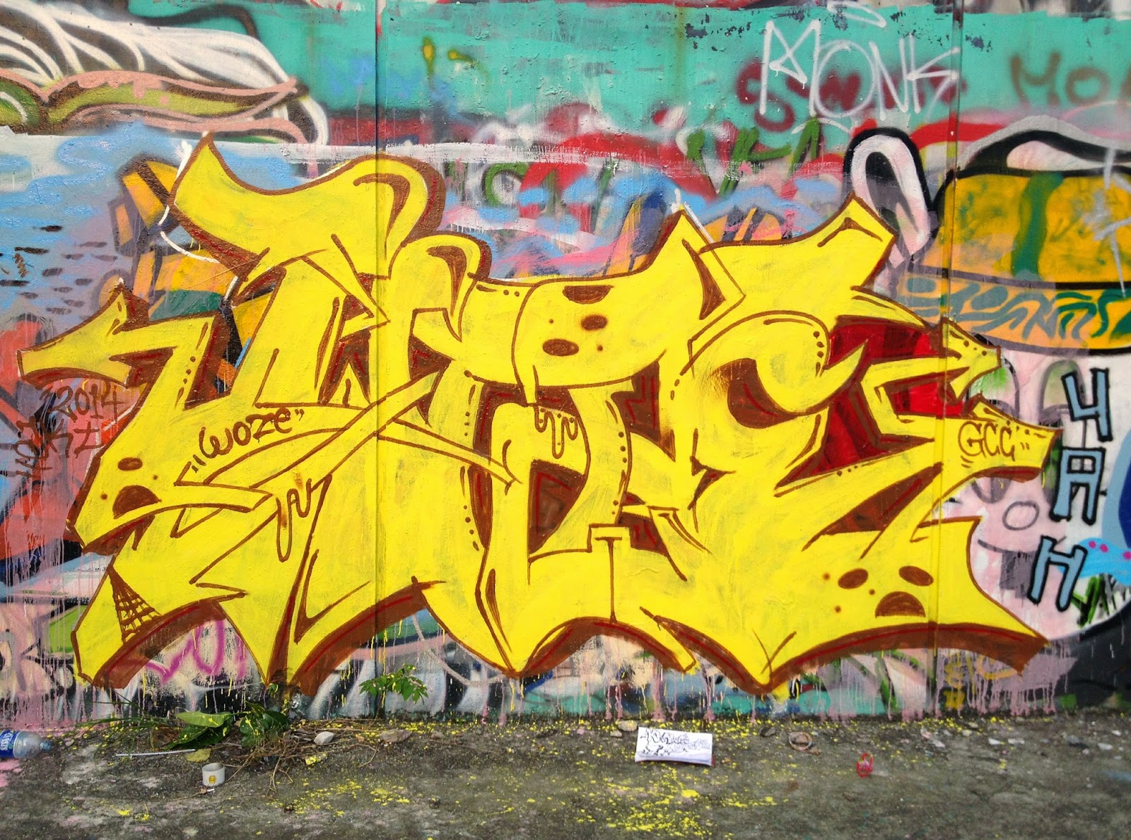 WOZER1: WOZER1 (GCC) Graffiti Wildstyle , Kemang 2014